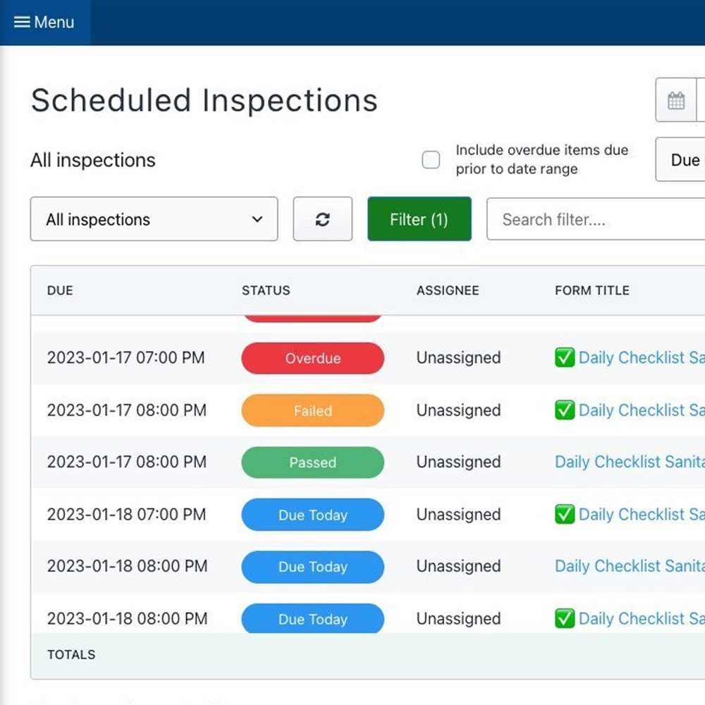 Master Sanitation Scheduling | Weever